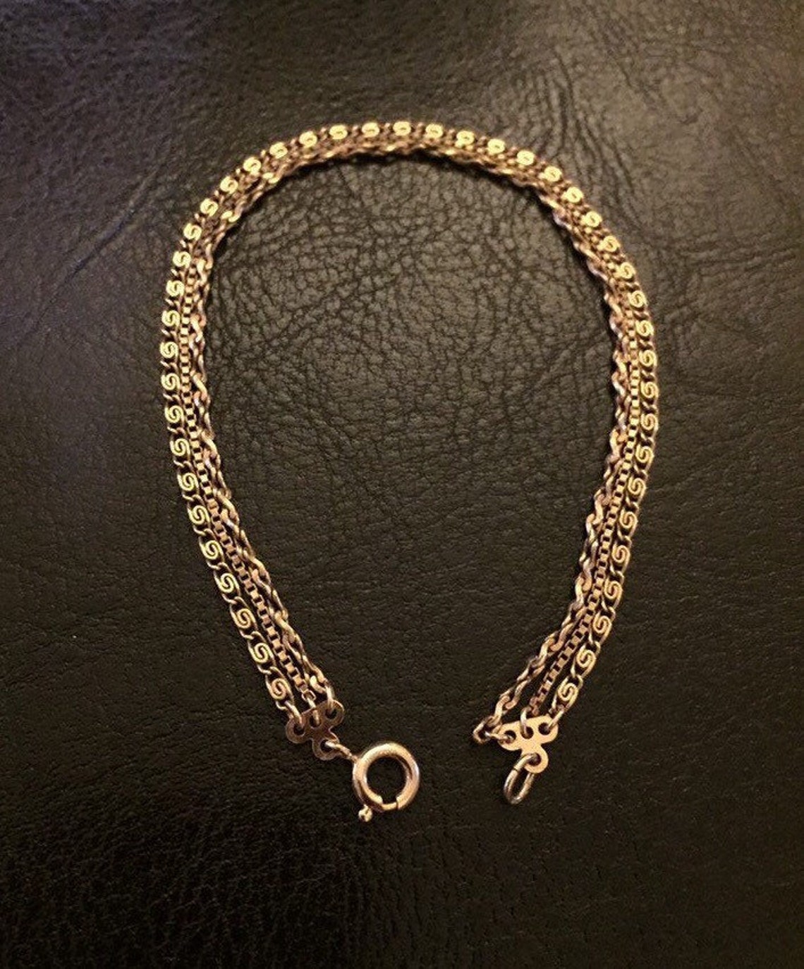 Vintage 1950s 1/20 12K Gold Filled Triple Chains Dainty - Etsy