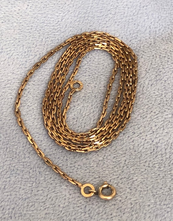 1950 Vintage 12K Rose Gold filled Chain necklace 25” … - Gem