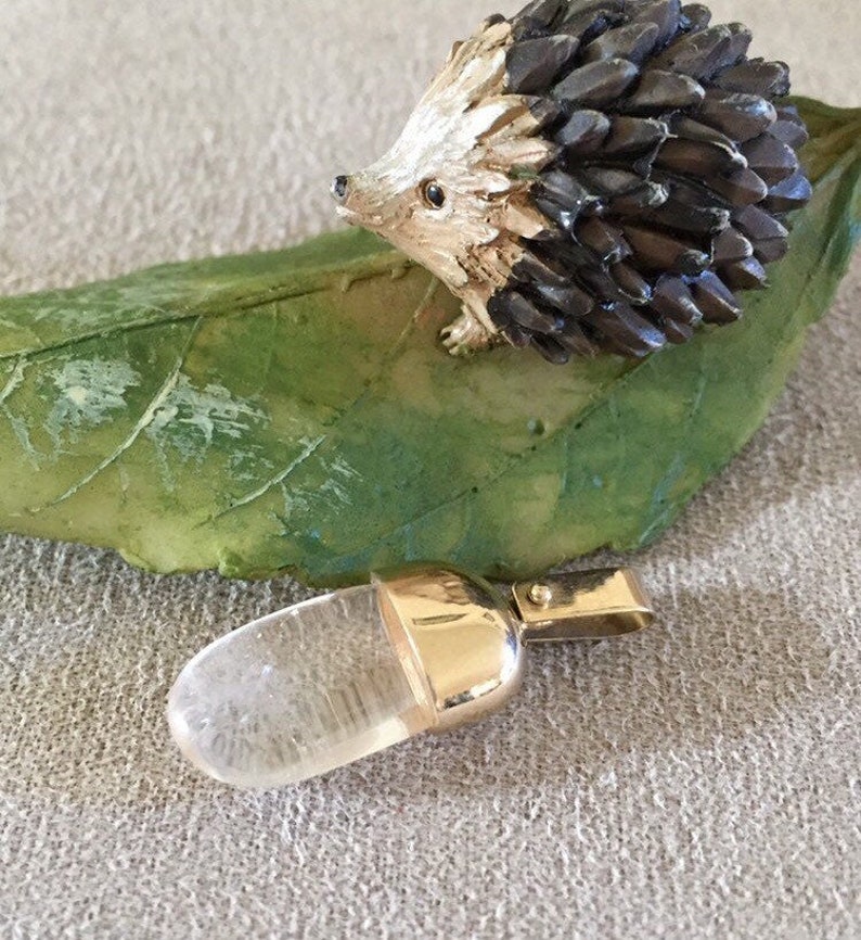 Antique Victorian 14K Solid Gold Rock Crystal Acorn Rare | Etsy