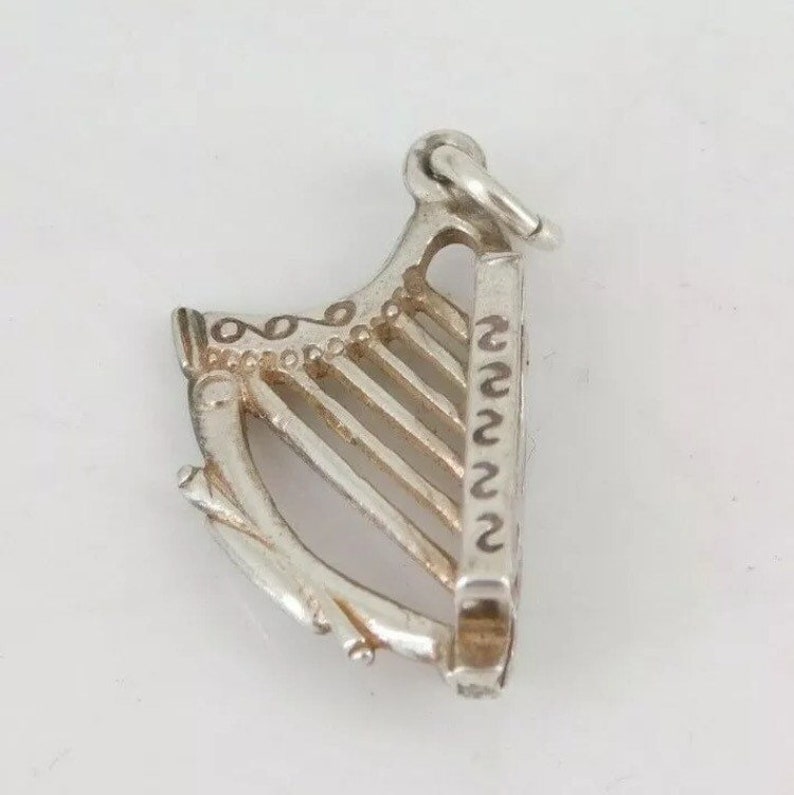 Vintage Antique Sterling Silver Celtic Harp Signet Charm / Pendant - Etsy