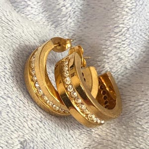 Rare Vintage Ralph Lauren RLL Hoop Earrings W/14K Post Studs - Etsy