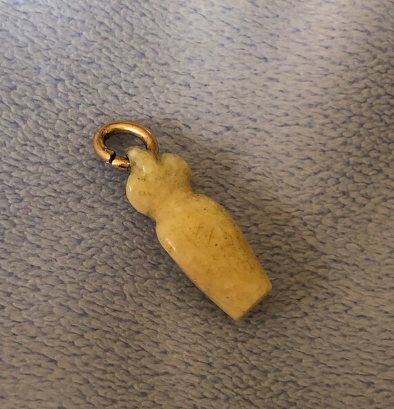 Antique Alaska Inuit Billiken Carved Lucky Charm Pend… - Gem