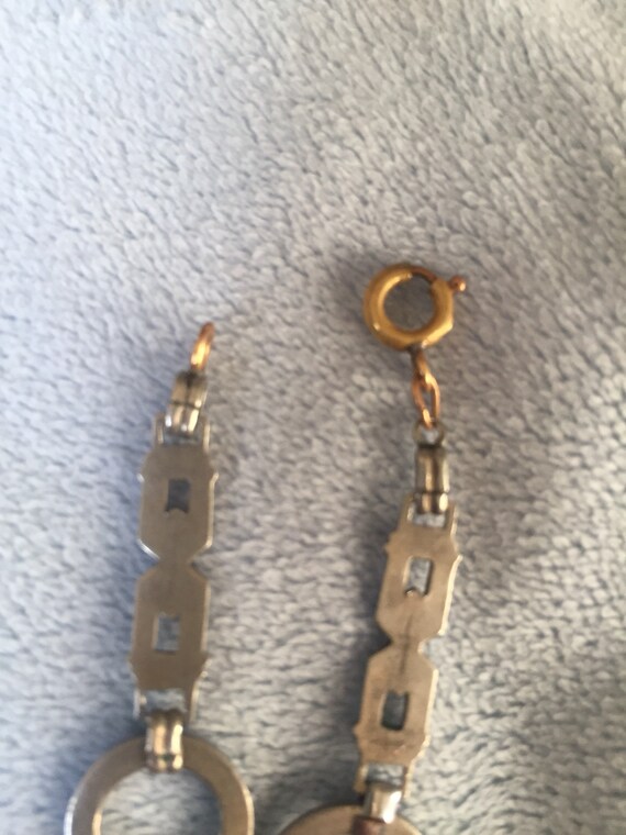 Antique Enamel panels Beautiful necklace w/painted co… - Gem