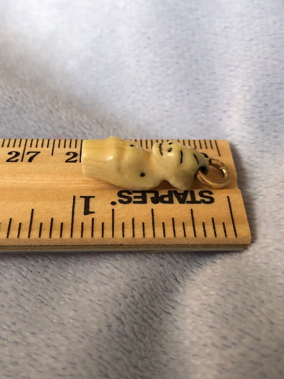 Antique Alaska Inuit Billiken Carved Lucky Charm Pend… - Gem