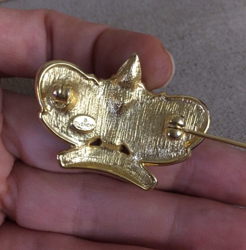 Vintage Givenchy Pin Brooch Bijoux Crown Gripoix Pin - Etsy