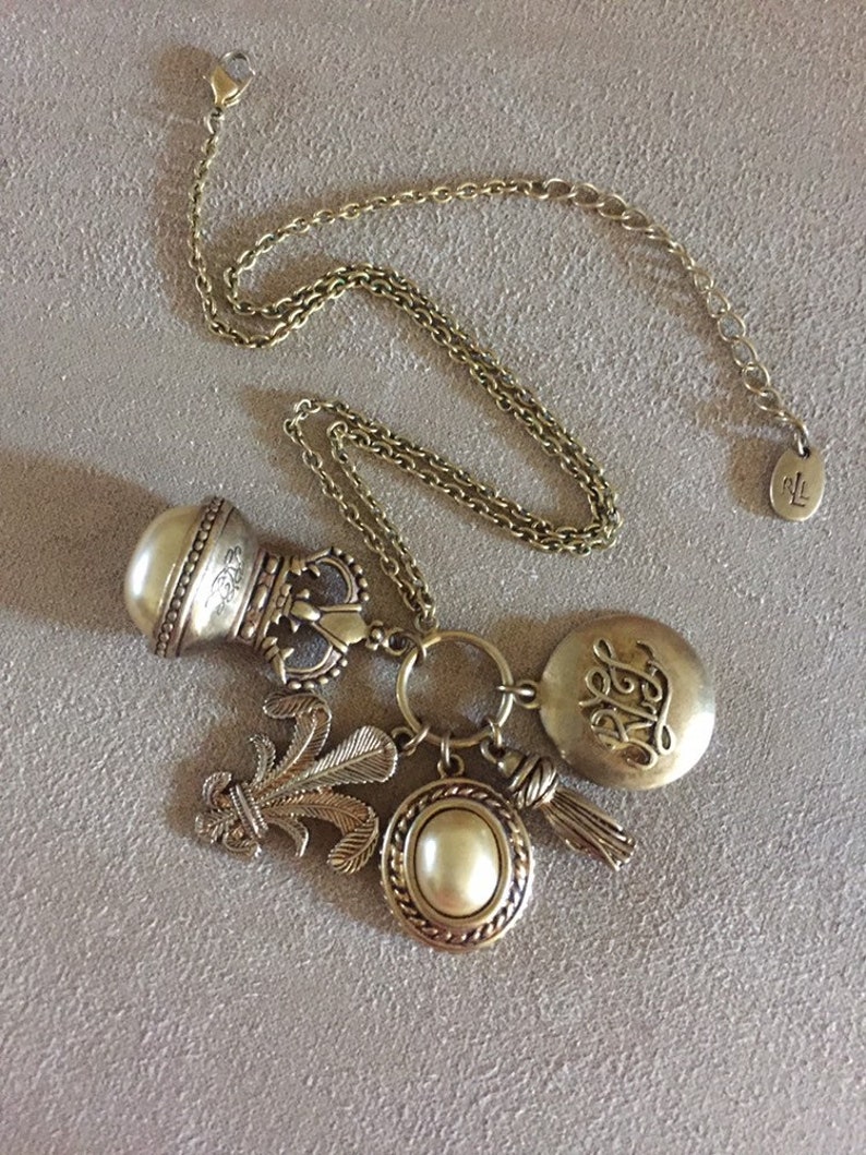 Vintage Ralph Lauren RLL 5 Fobs Chain RLL Charm Necklace - Etsy