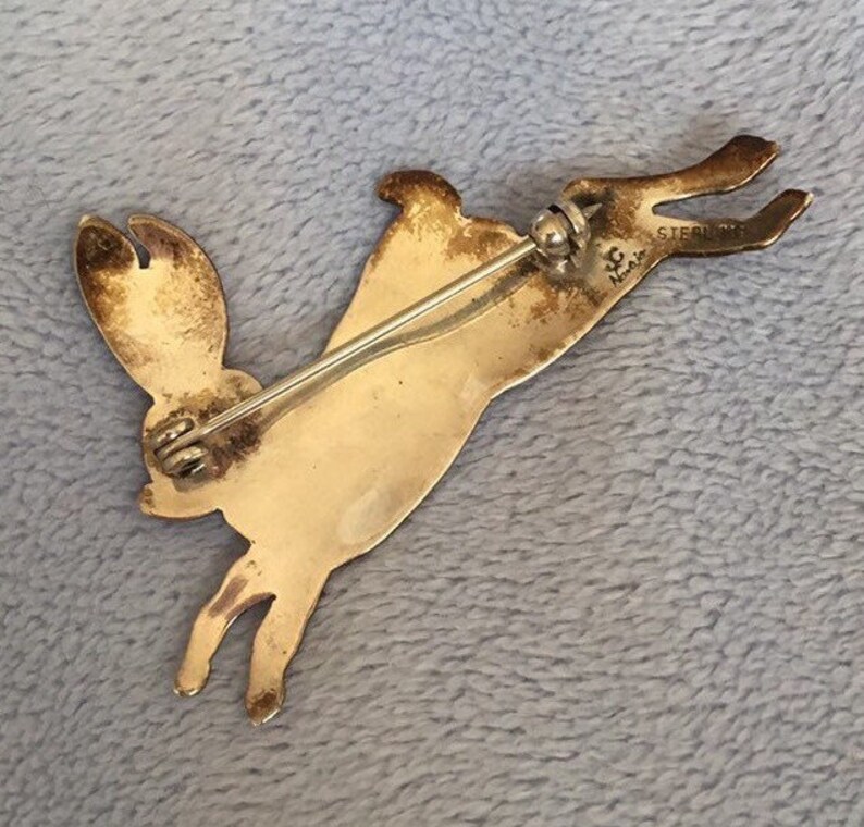 American Indian Navajo Sterling Rabbit Brooch Hare Sterling Pin - Etsy