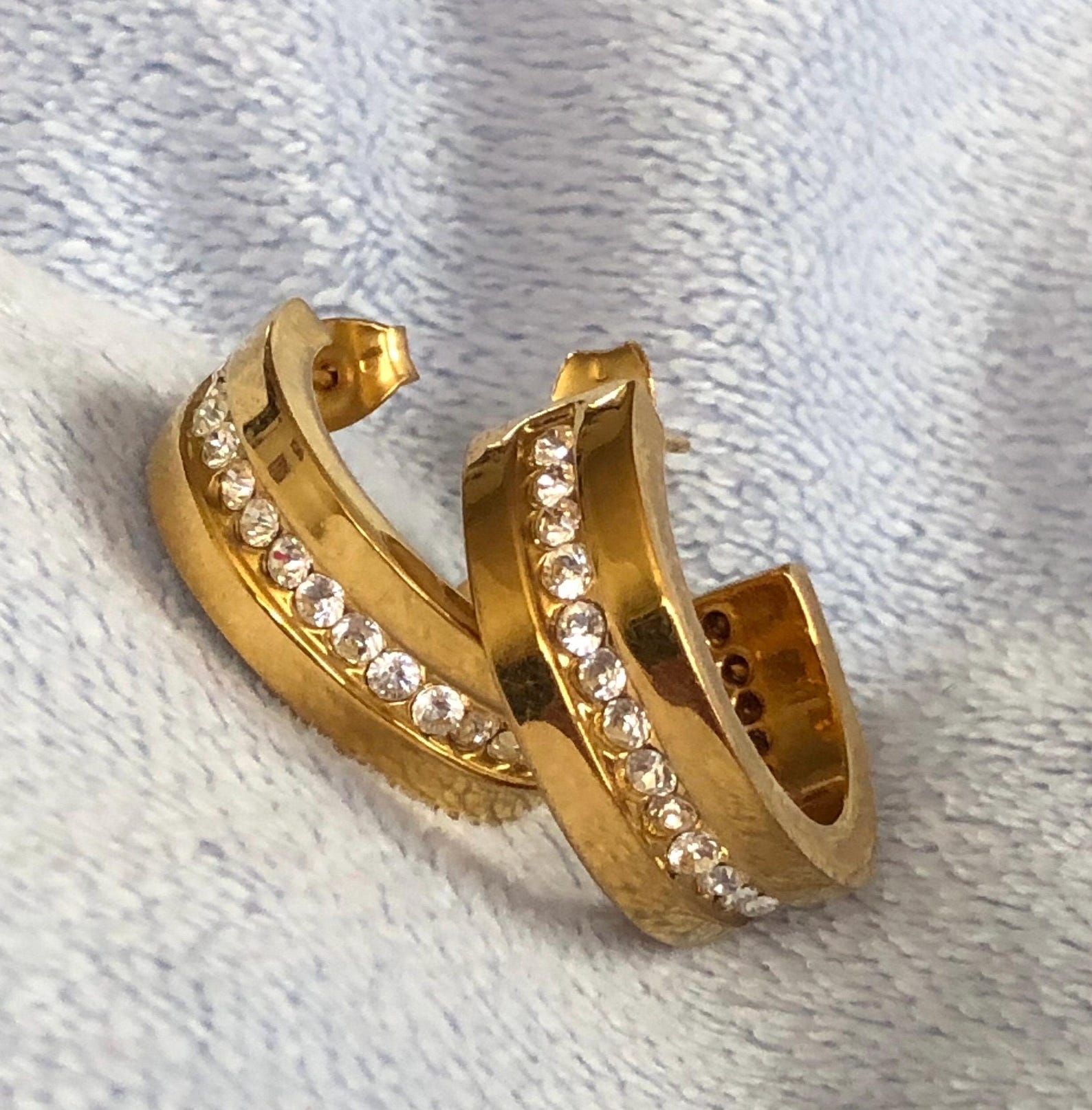 Rare Vintage Ralph Lauren RLL Hoop Earrings W/14K Post Studs - Etsy