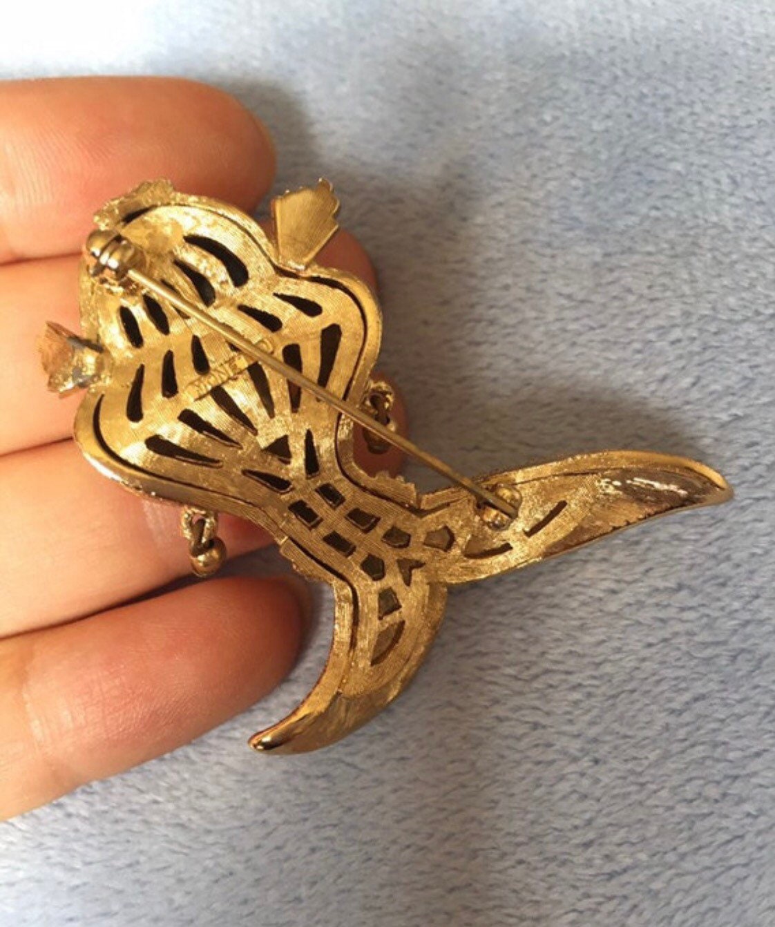 Rare Monet 3D Japanese Lady Geisha Red Rhinestone Gold Tone Brooch Pin ...