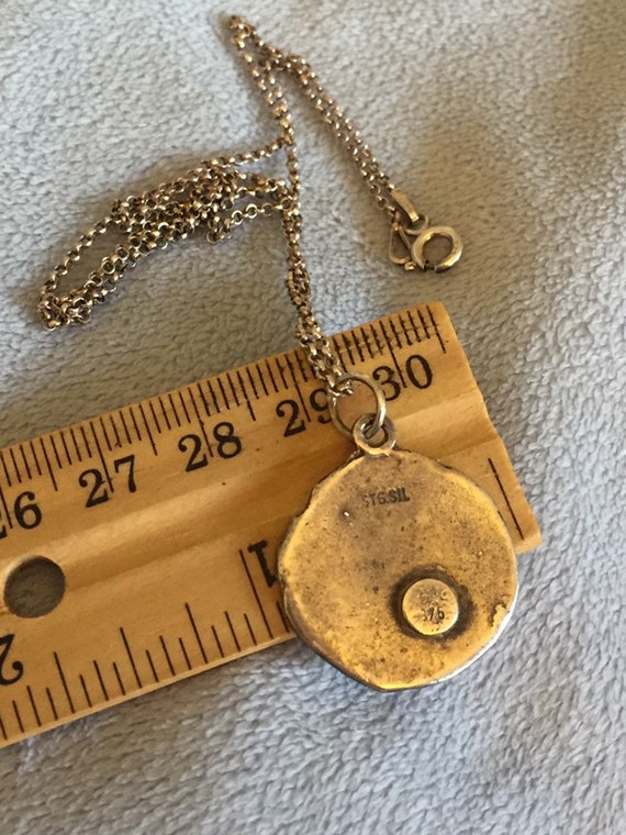 Art Nouveau antique 375 9K Gold and Sterling Silver F… - Gem