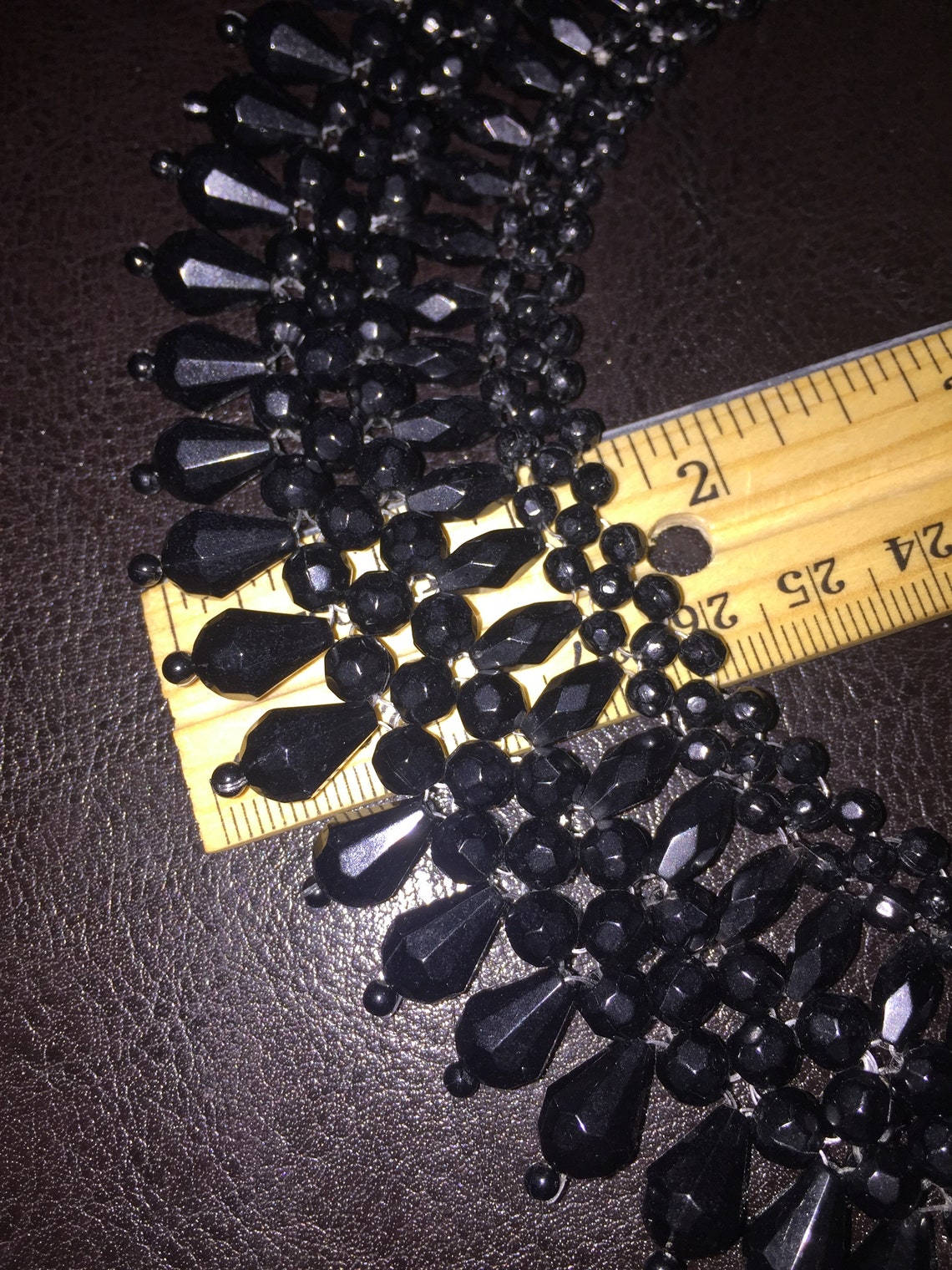 Vintage Faceted Black Collar Cleopatra Necklace - Etsy