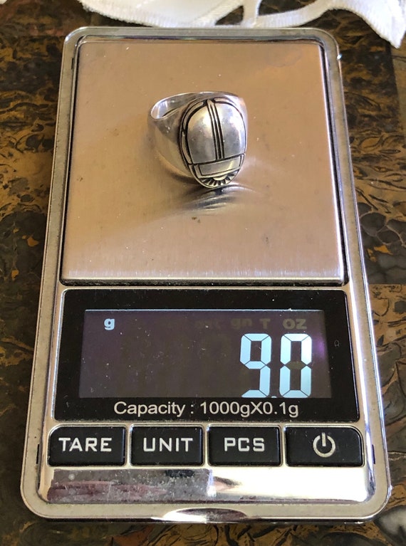 Art Deco Egyptian Sterling Silver Scarab Beetle Unise… - Gem