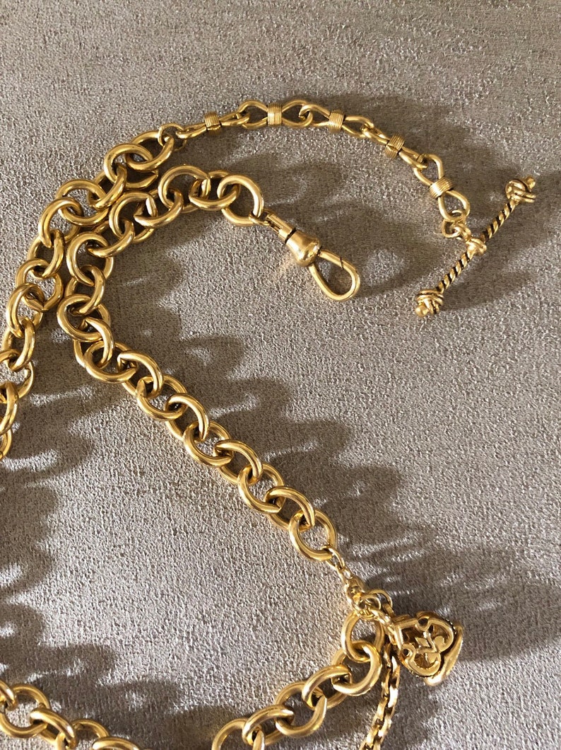 Rare Vintage Ralph Lauren Pocket Watch Fob Chain RLL Necklace 17" - Etsy