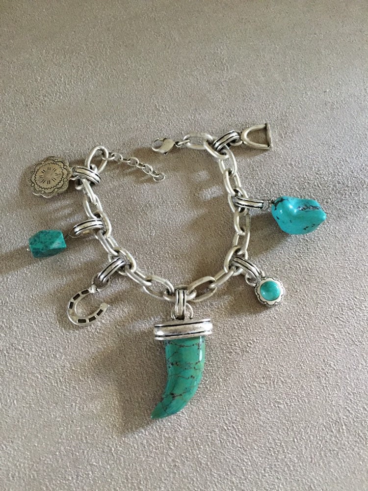 Vintage Ralph Lauren Equestrian Charm Bracelet Matte-silver RLL - Etsy