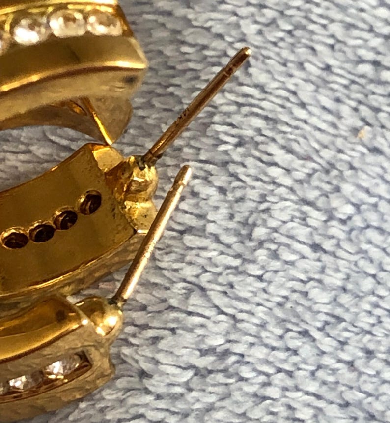 Rare Vintage Ralph Lauren RLL Hoop Earrings W/14K Post Studs - Etsy