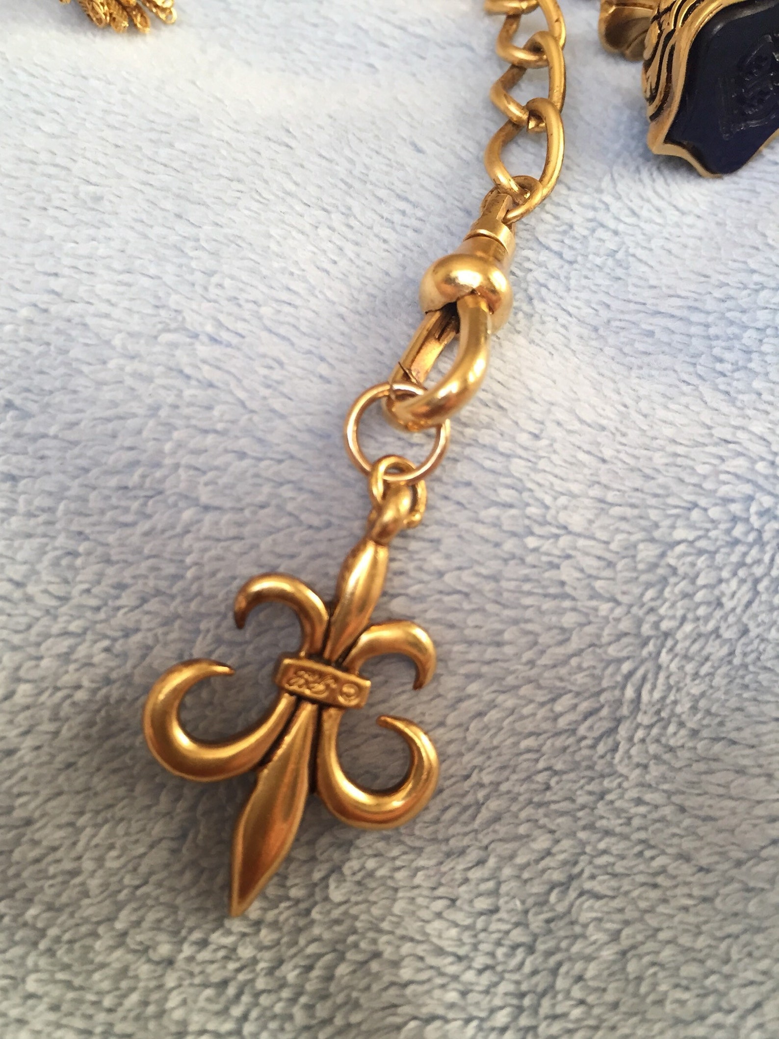 Rare Vintage Ralph Lauren Pocket Watch Fob Chain RLL Necklace - Etsy
