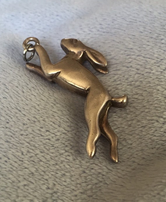 old sterling silver rabbit - Gem