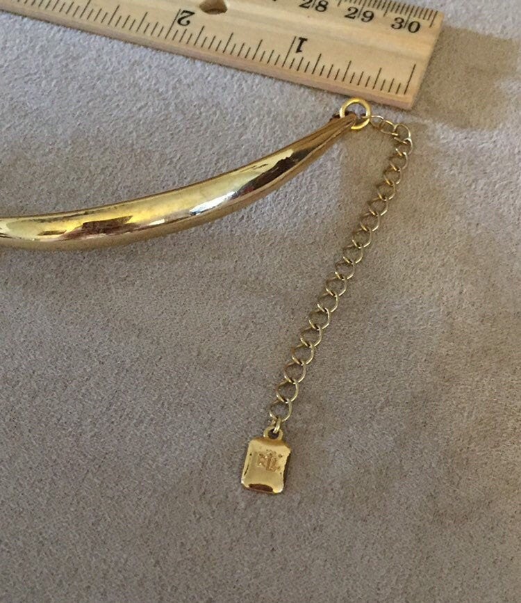 Vintage 1990’s Ralph Lauren Collar Necklace Articulated Chocker RLL ...