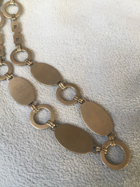 Antique Enamel panels Beautiful necklace w/painted co… - Gem