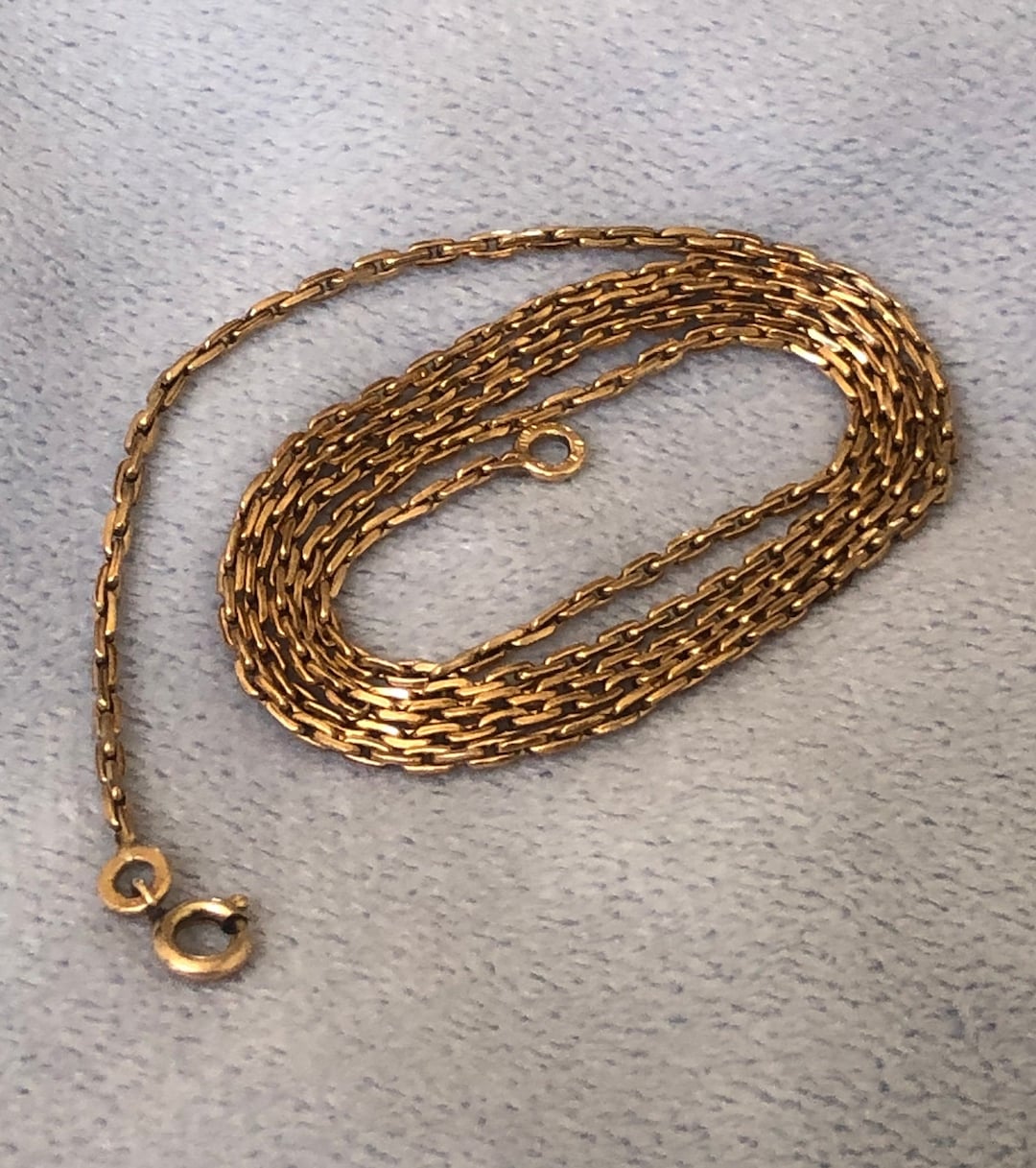 1950 Vintage 12K Rose Gold Filled Chain Necklace 25” Marked 1/20 12K GF ...