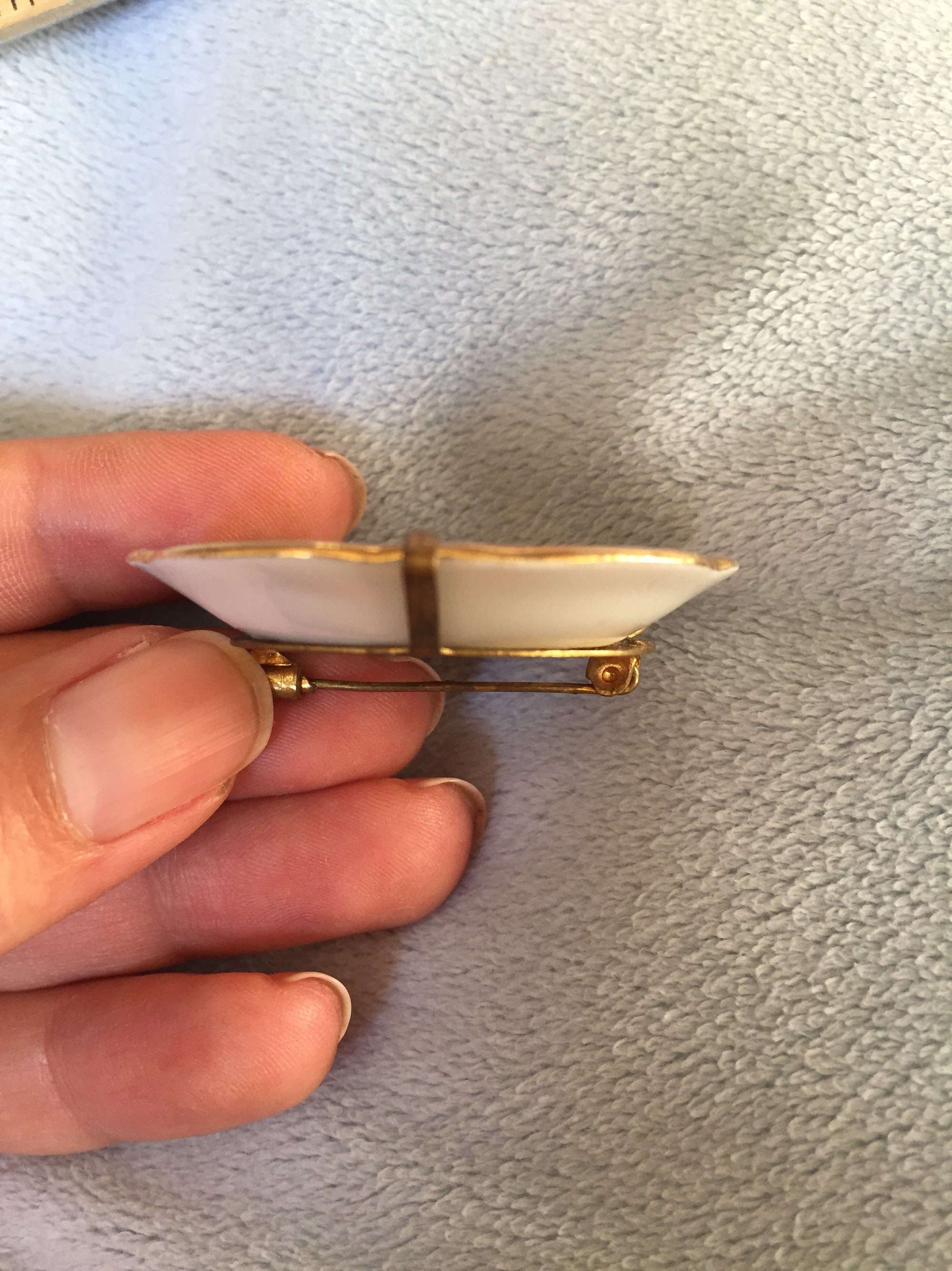 Antique Limoges France Pin Brooch W/lovers and Dog - Etsy