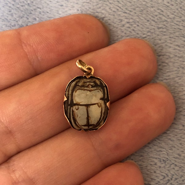 Antique Charm Scarab - Etsy
