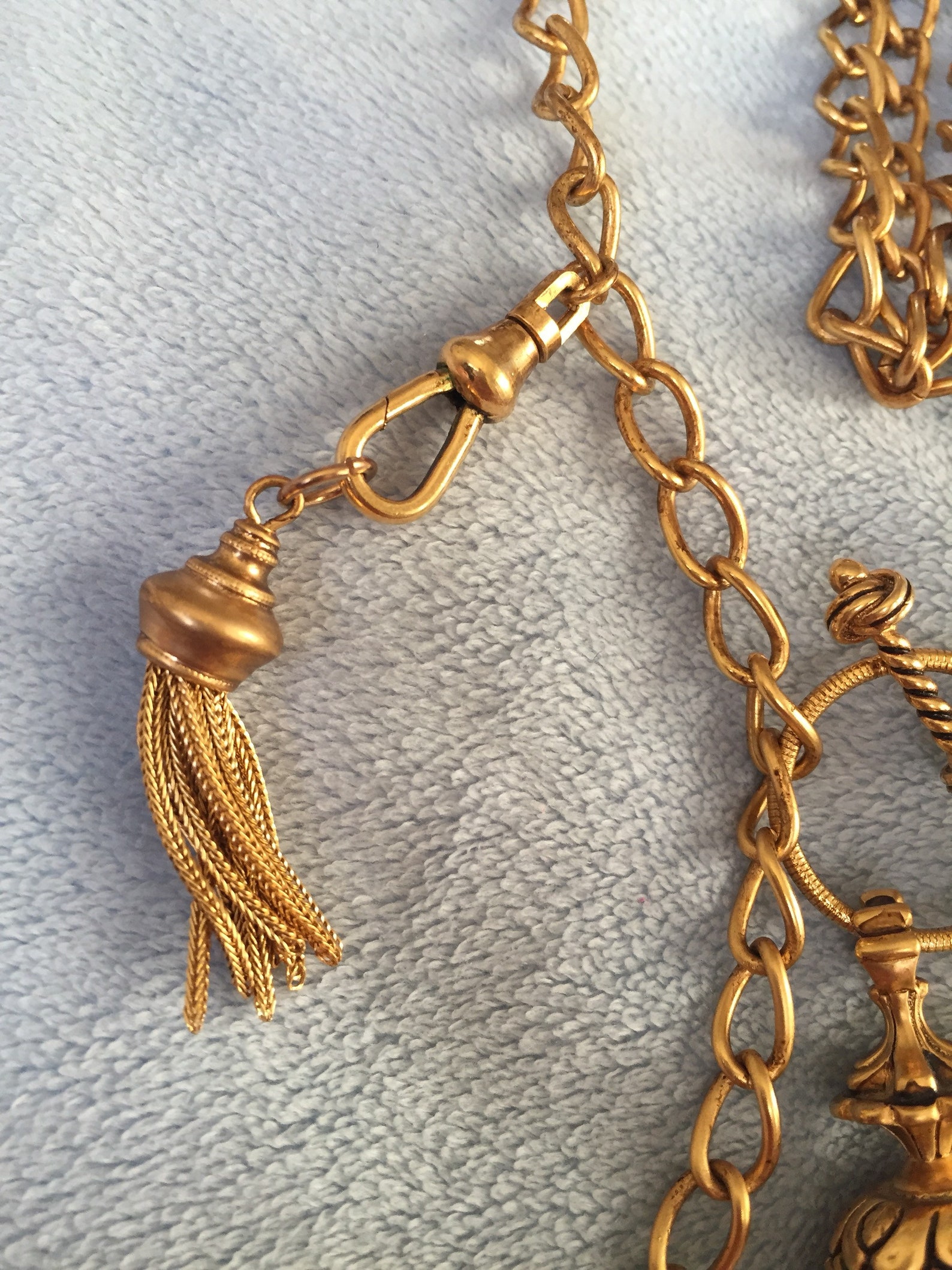 Rare Vintage Ralph Lauren Pocket Watch Fob Chain RLL Necklace - Etsy