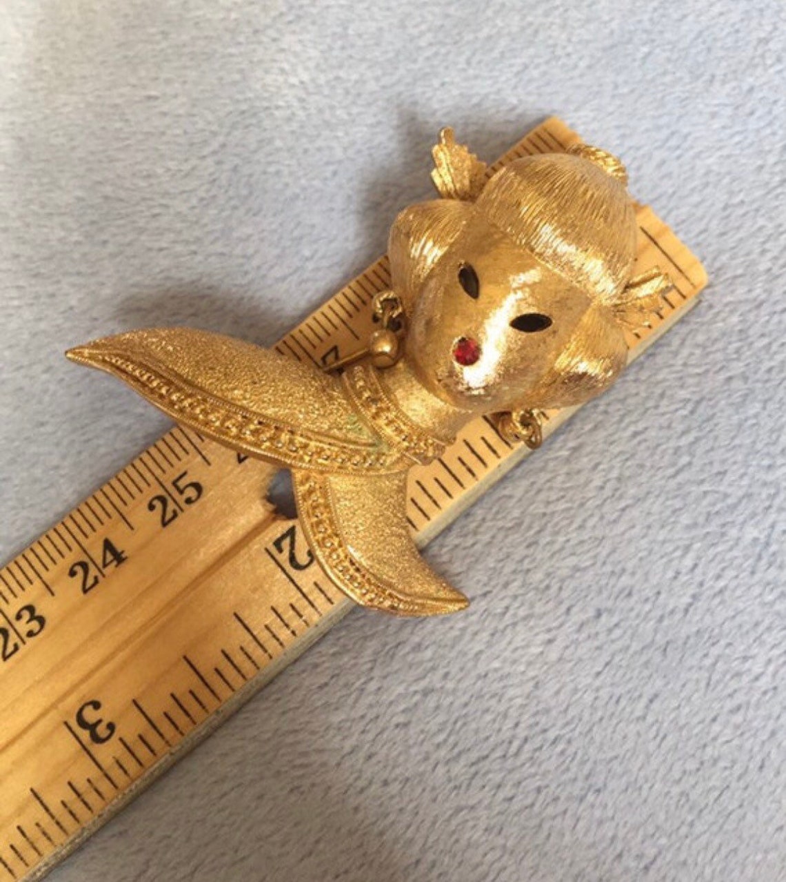 Rare Monet 3D Japanese Lady Geisha Red Rhinestone Gold Tone Brooch Pin ...