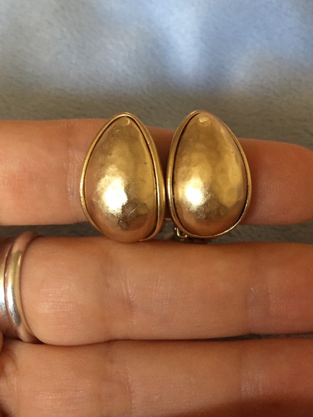 Classic Vintage Ralph Lauren Matte Gold Hammered Moon Crest RLL ...