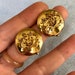 Vintage Original 1980's Ralph Lauren Equestrian RLL Lion Crest Earrings ...