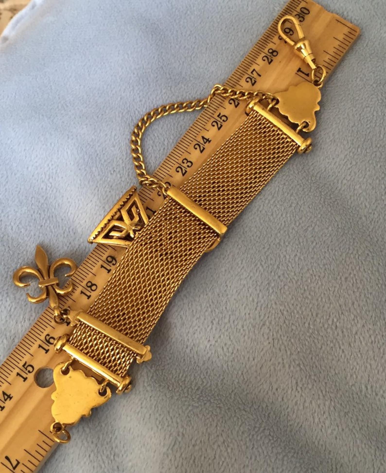 Rare Vintage Ralph Lauren Pocket Watch Fob Chain RLL Mesh Bracelet - Etsy