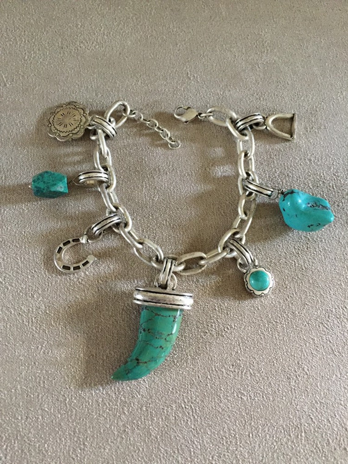 Vintage Ralph Lauren Equestrian Charm Bracelet Matte-silver RLL - Etsy