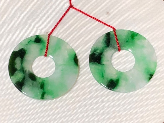 Fantastic Translucent Genuine Carved jade Pair of Chi… - Gem