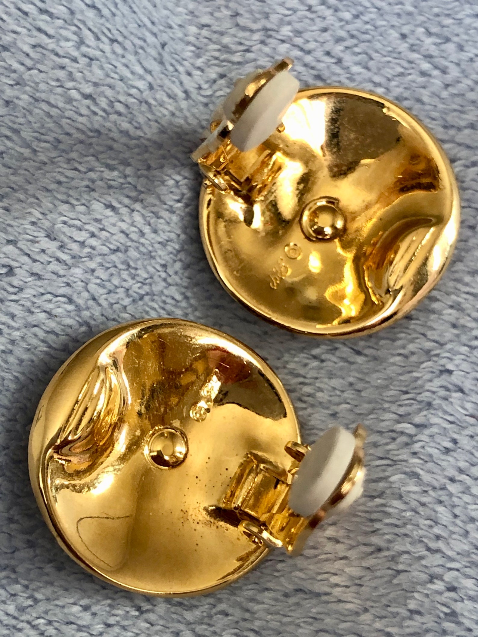 Vintage Original 1980's Ralph Lauren Equestrian RLL Lion Crest Earrings ...