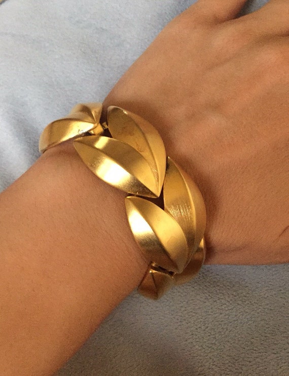 Givenchy Matte Brushed Gold Bracelet - Etsy
