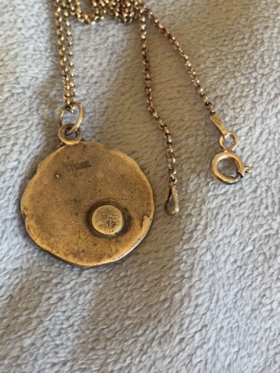 Art Nouveau antique 375 9K Gold and Sterling Silver F… - Gem