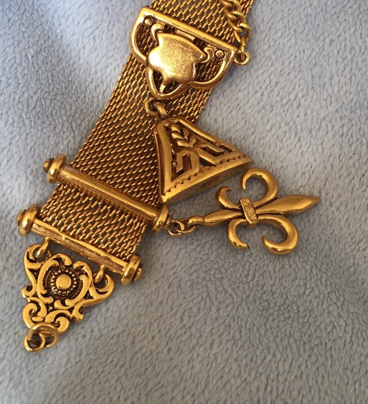 Rare Vintage Ralph Lauren Pocket Watch Fob Chain RLL Mesh Bracelet - Etsy