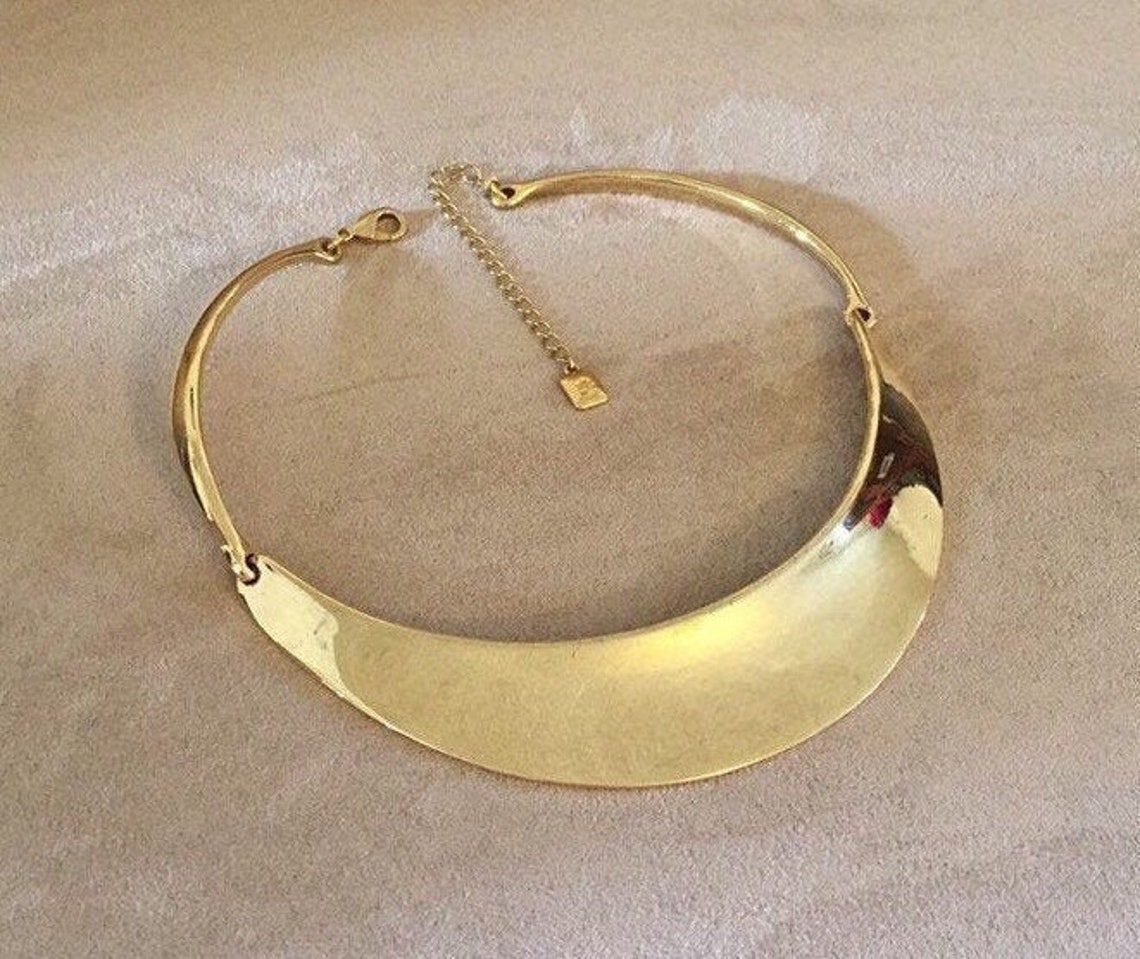 Vintage 1990’s Ralph Lauren Collar Necklace Articulated Chocker RLL ...