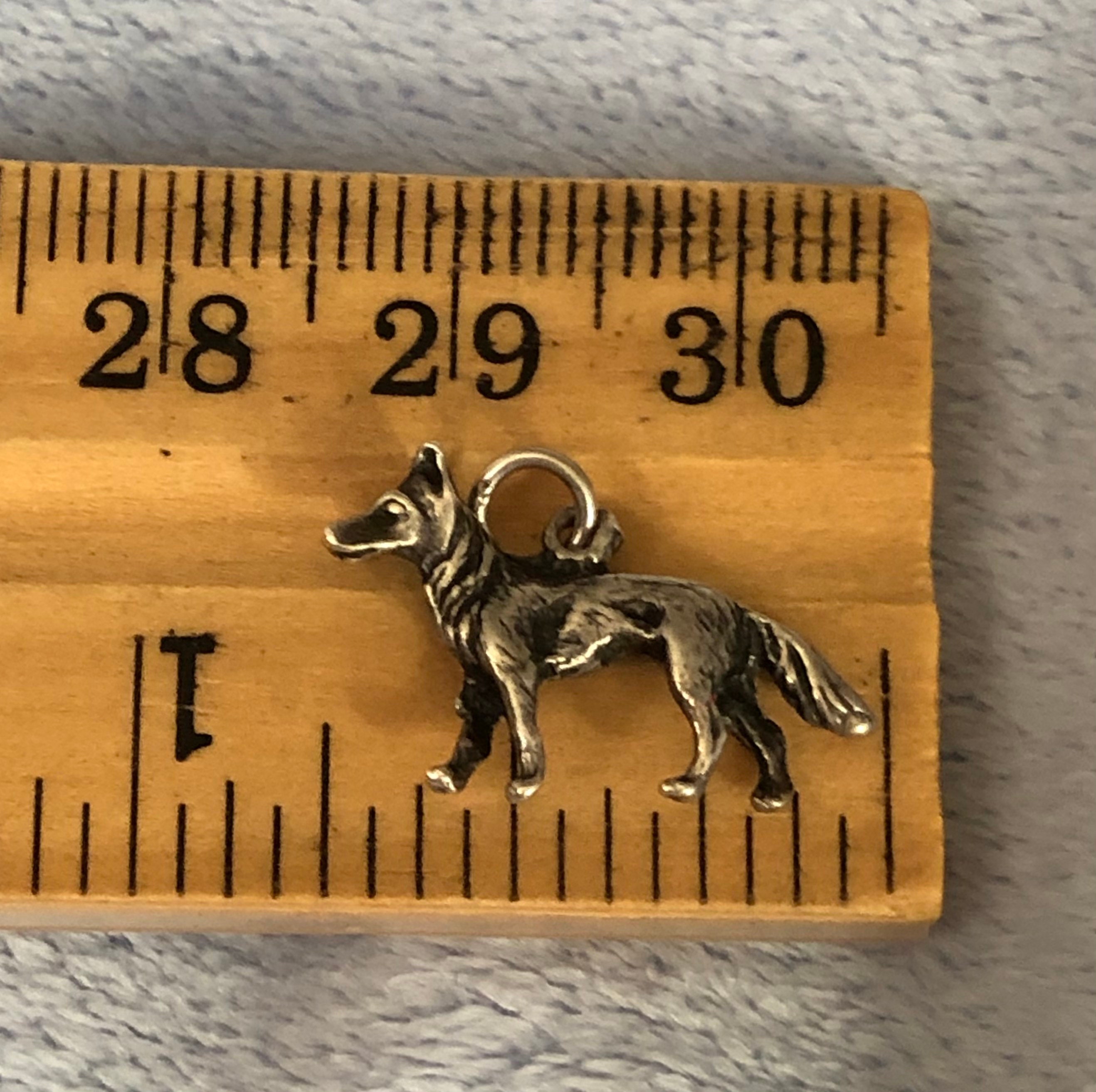 Antique Sterling Silver Fox Pendant Charm Super Tiny - Etsy