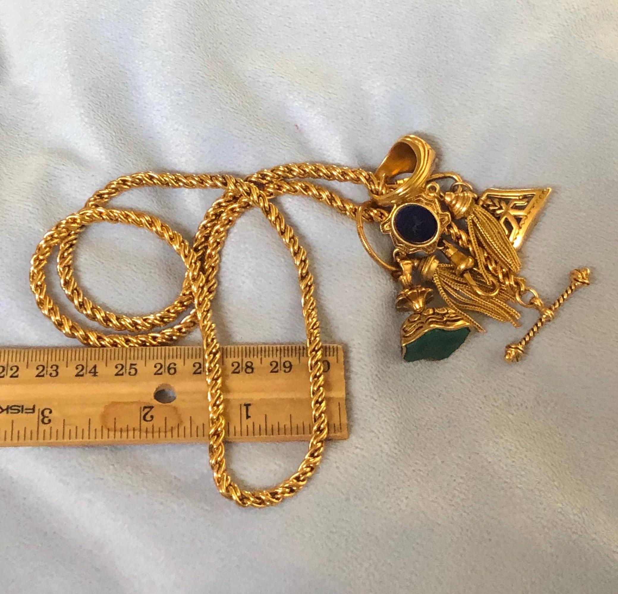 Rare Vintage Ralph Lauren Pocket Watch Slide Fob Rope Chain RLL ...