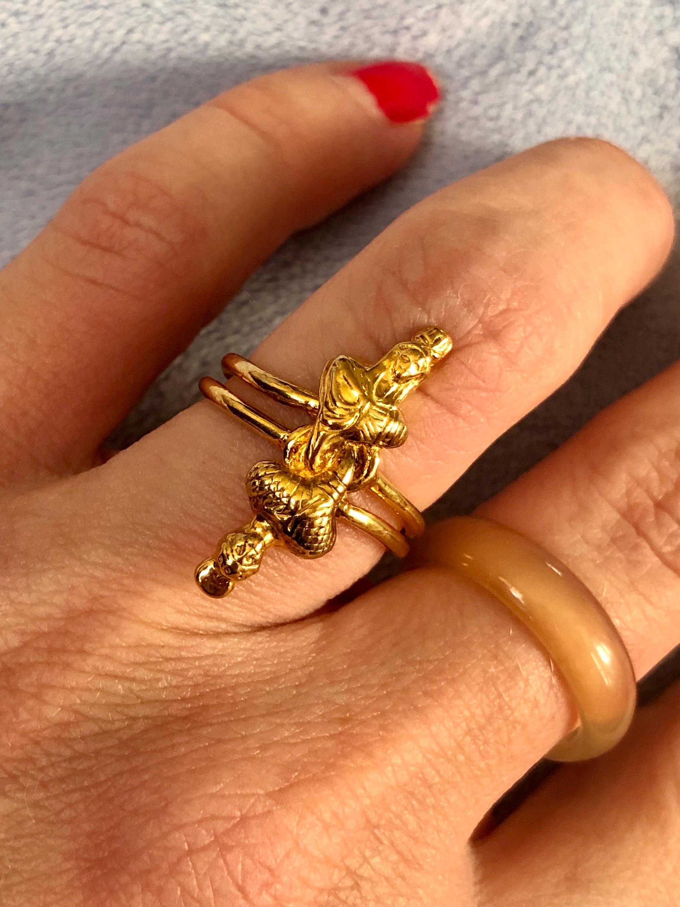 Metropolitan Museum of Art MMA Vintage GF Sterling Double Genie Ring ...