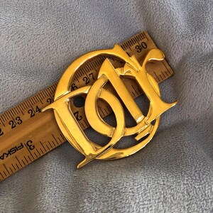 Large Christian Dior Logo Brooch Unisex - Etsy