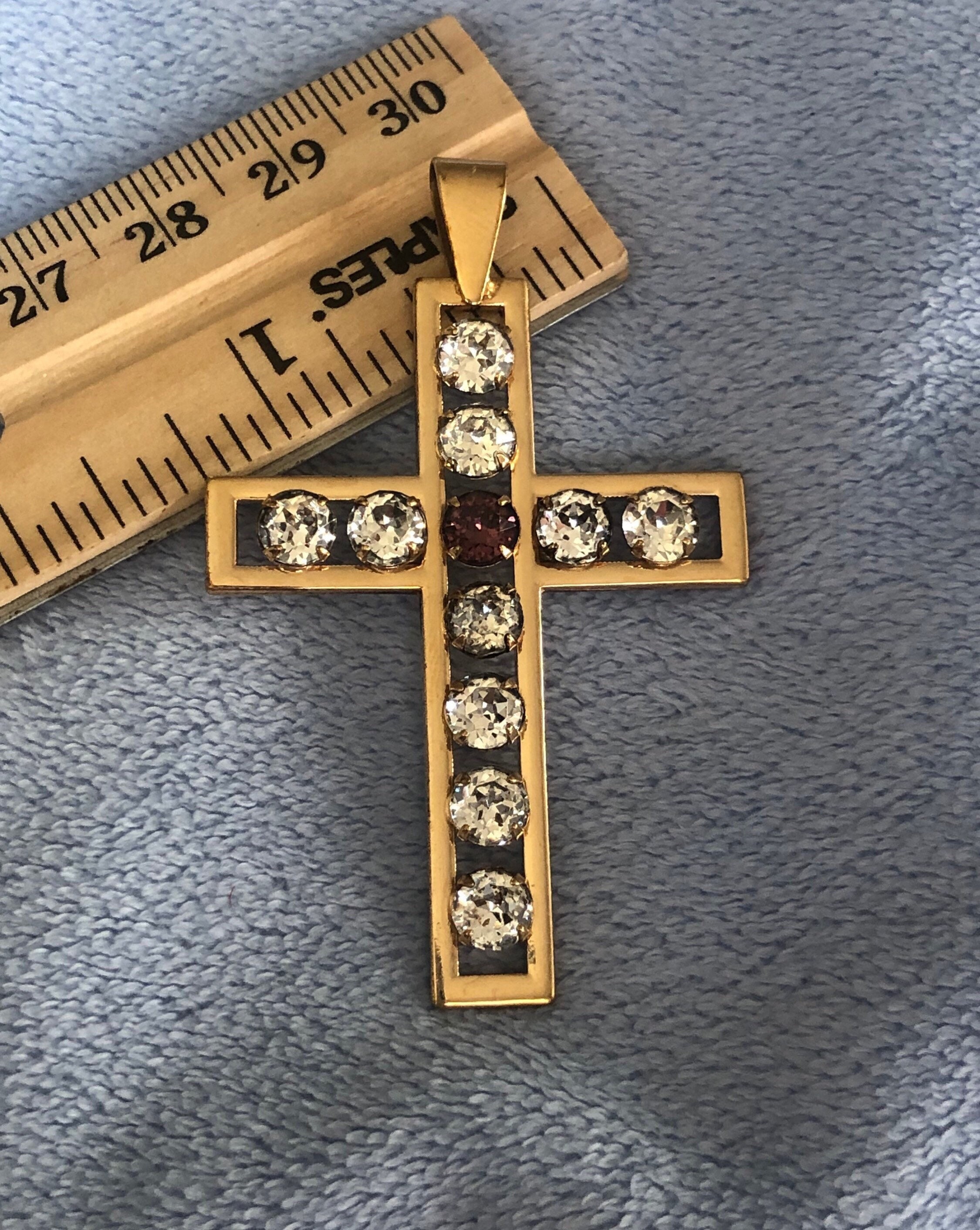 Large Cross Pendent by Van Dell 1/20 12k Gold Filled - Etsy