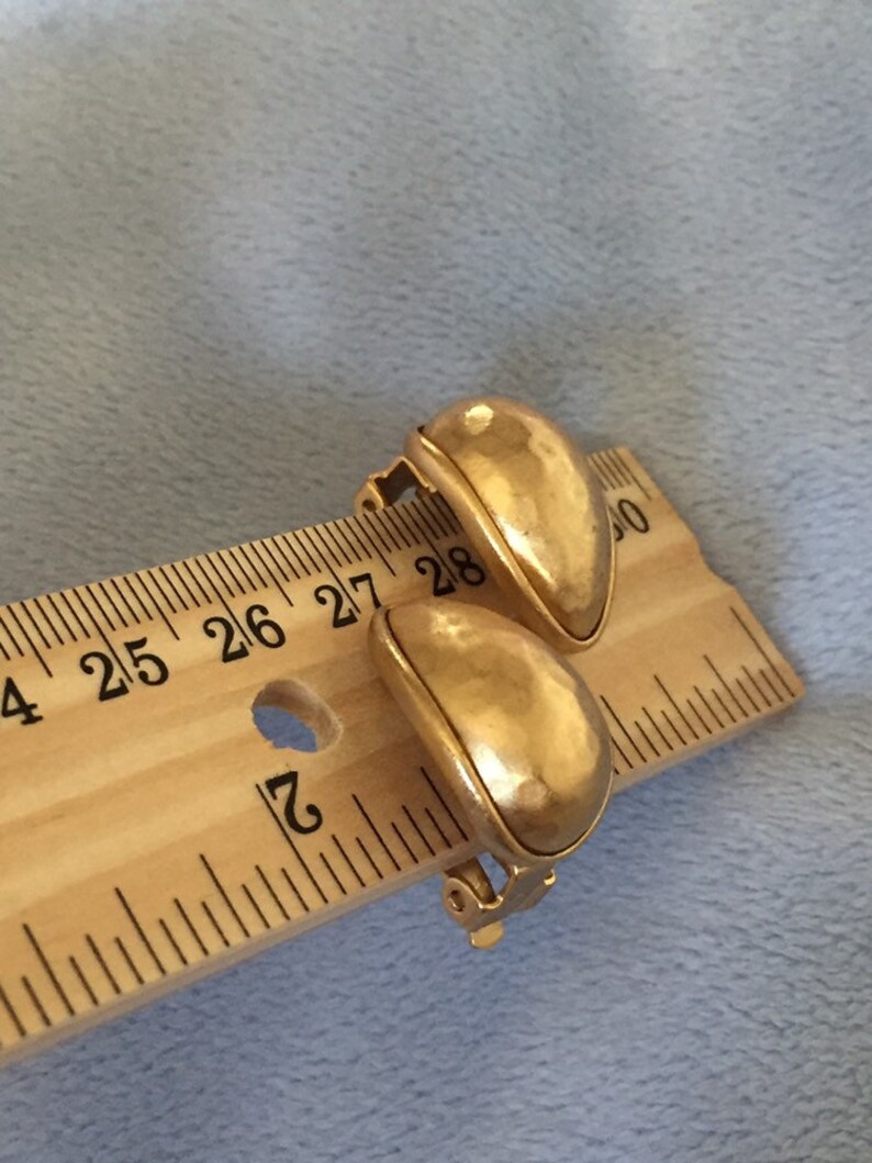 Classic Vintage Ralph Lauren Matte Gold Hammered Moon Crest RLL ...
