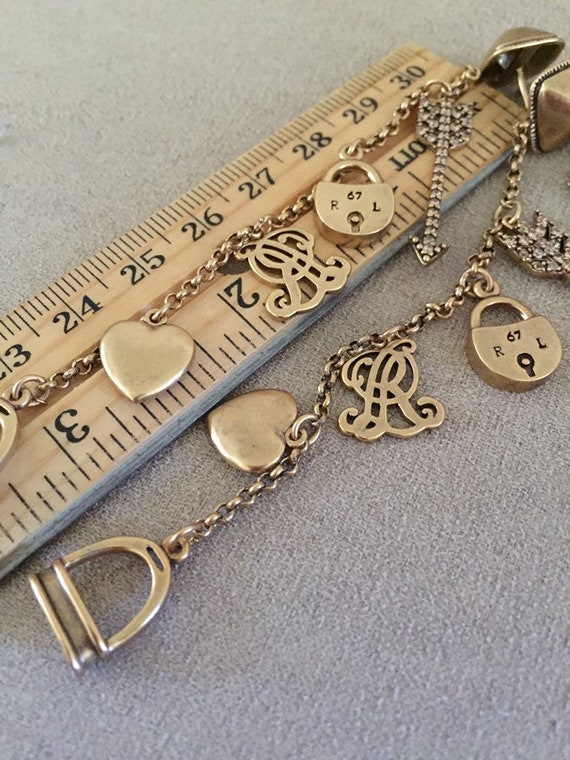 Runaway Ralph Lauren Equestrian Charm Chain RLL Earri… - Gem