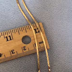 1980 Vintage 14K Solid Yellow Gold Cobra Link Chain Necklace 17.5 - Etsy