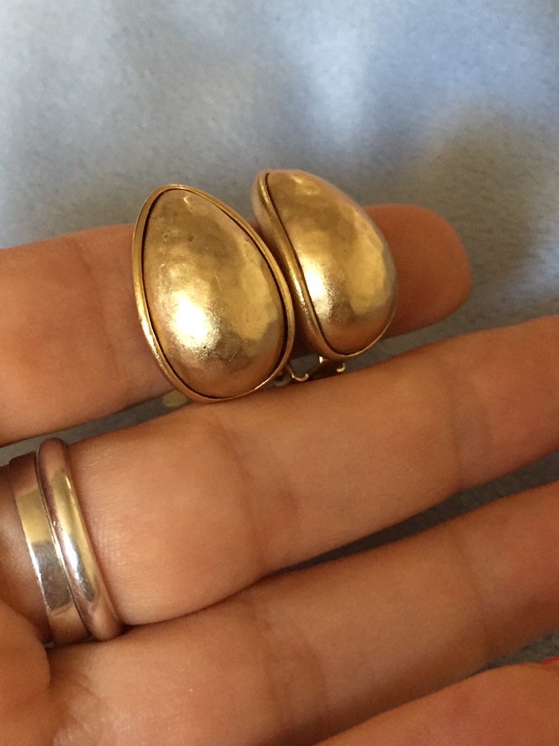 Classic Vintage Ralph Lauren Matte Gold Hammered Moon Crest RLL ...