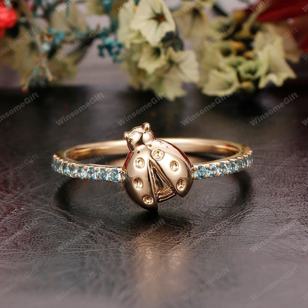 Ladybug Ring - Etsy