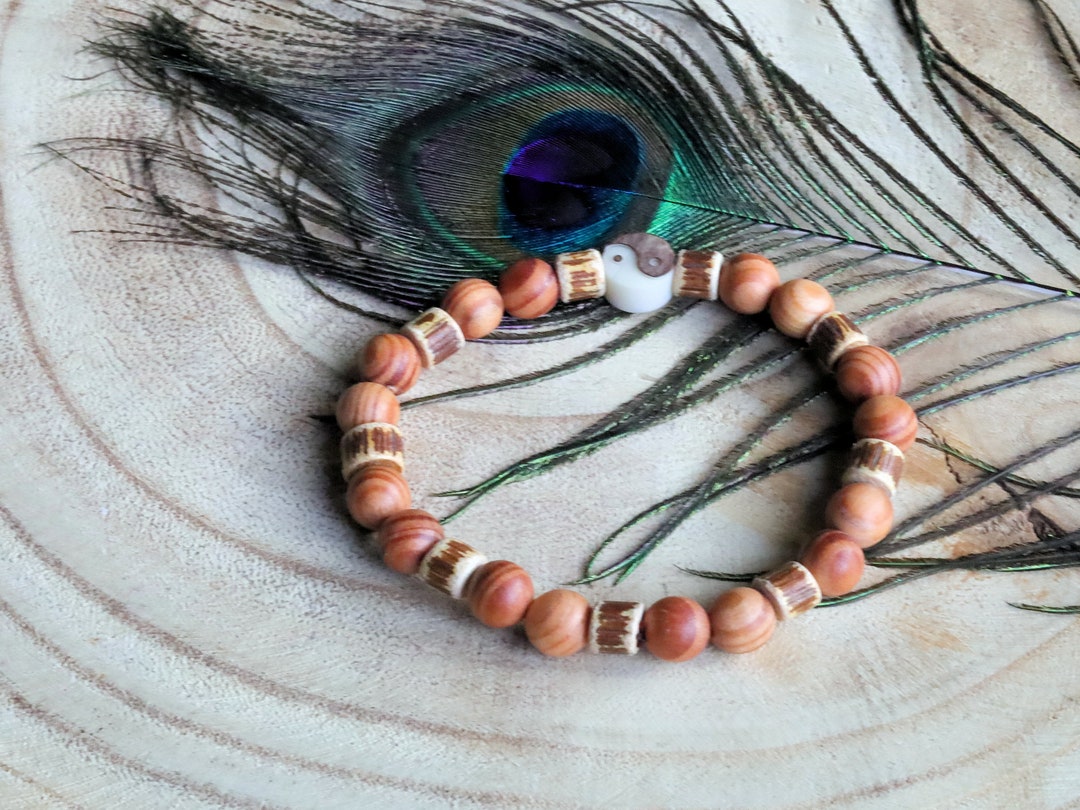 Lightweight Unique Combination Raja Kayu With Edited Wooden Beads Discs ...