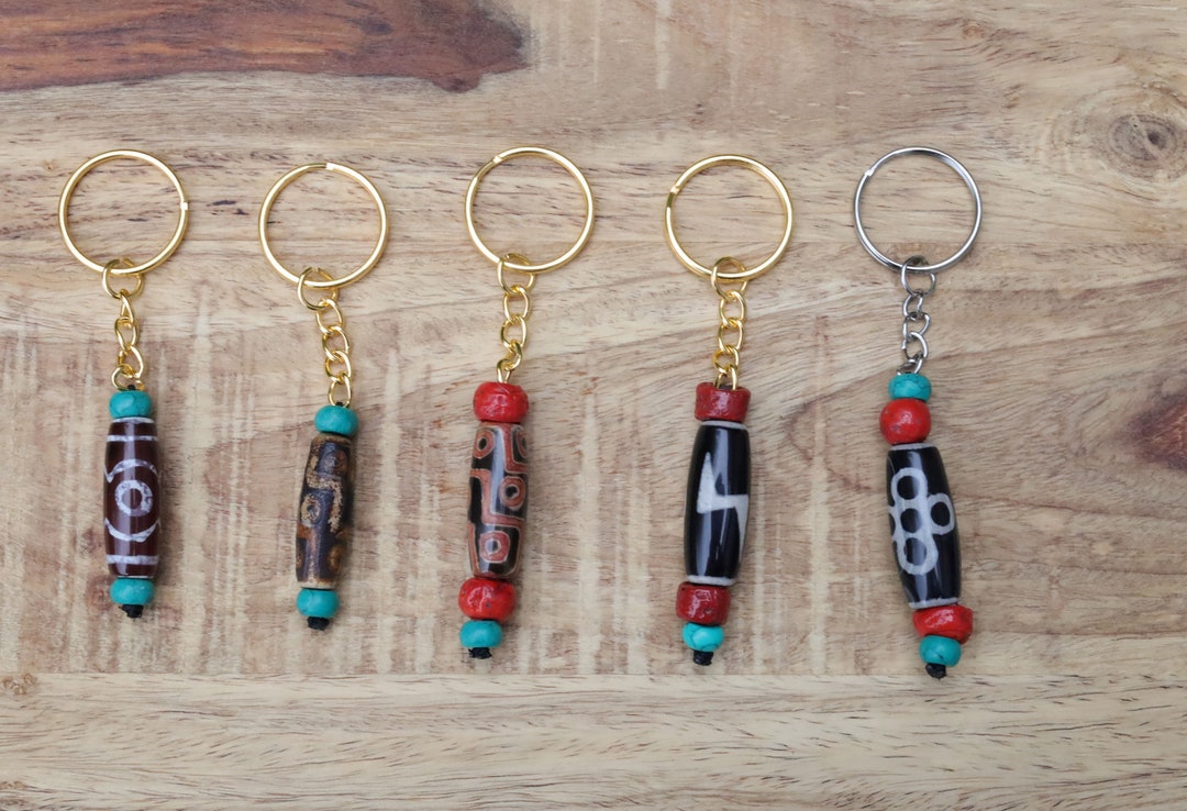 5 Models Dzi Bead Key Chains, to Carry the Protective and Spiritual ...